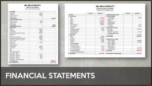 Salon Bookkeeping with Automated Financial Statement Templates ...